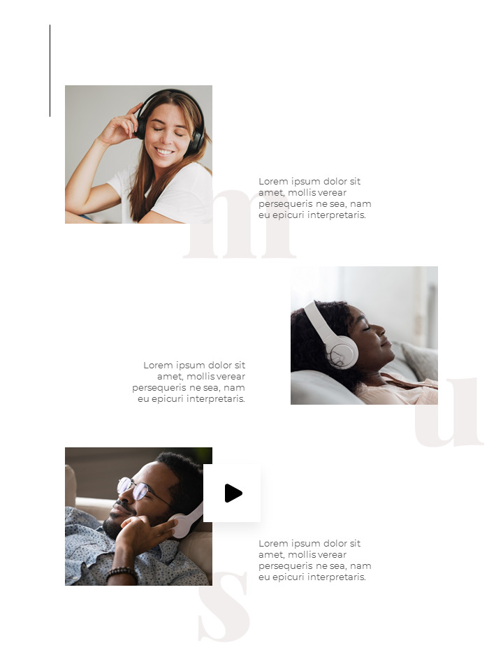 Music Vertical Template Design Google Slides Themes