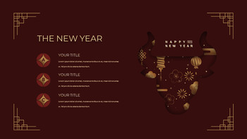 2021 Year of the OX presentation slide design