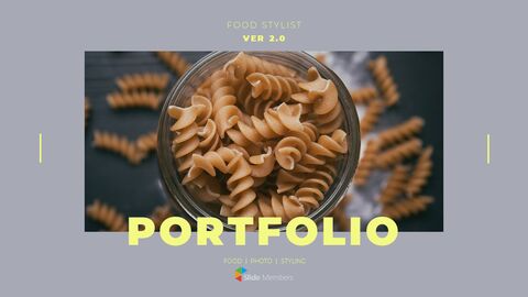 Food Stylist Portfolio company profile template design