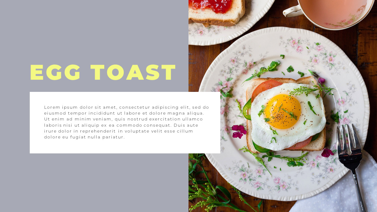 Food Stylist Portfolio company profile template design