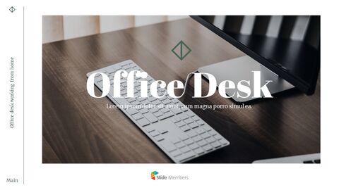 Office Desk team presentation template