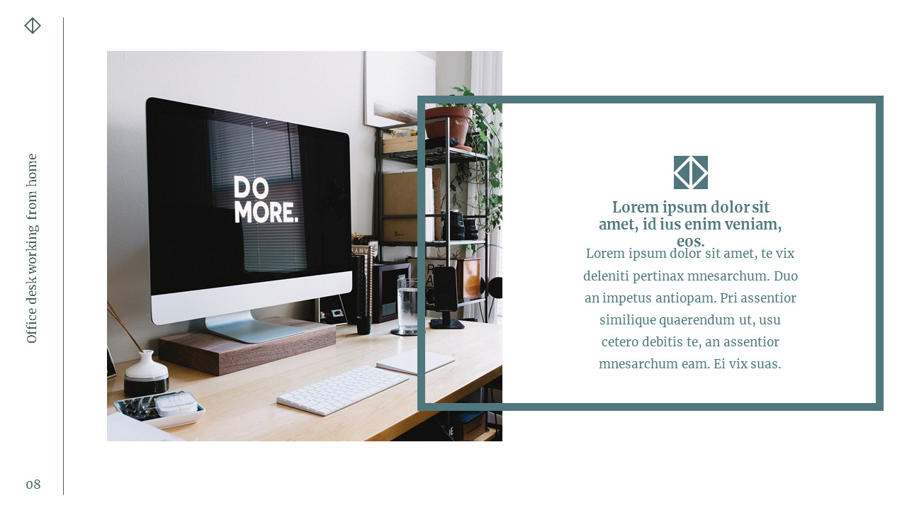 Office Desk team presentation template