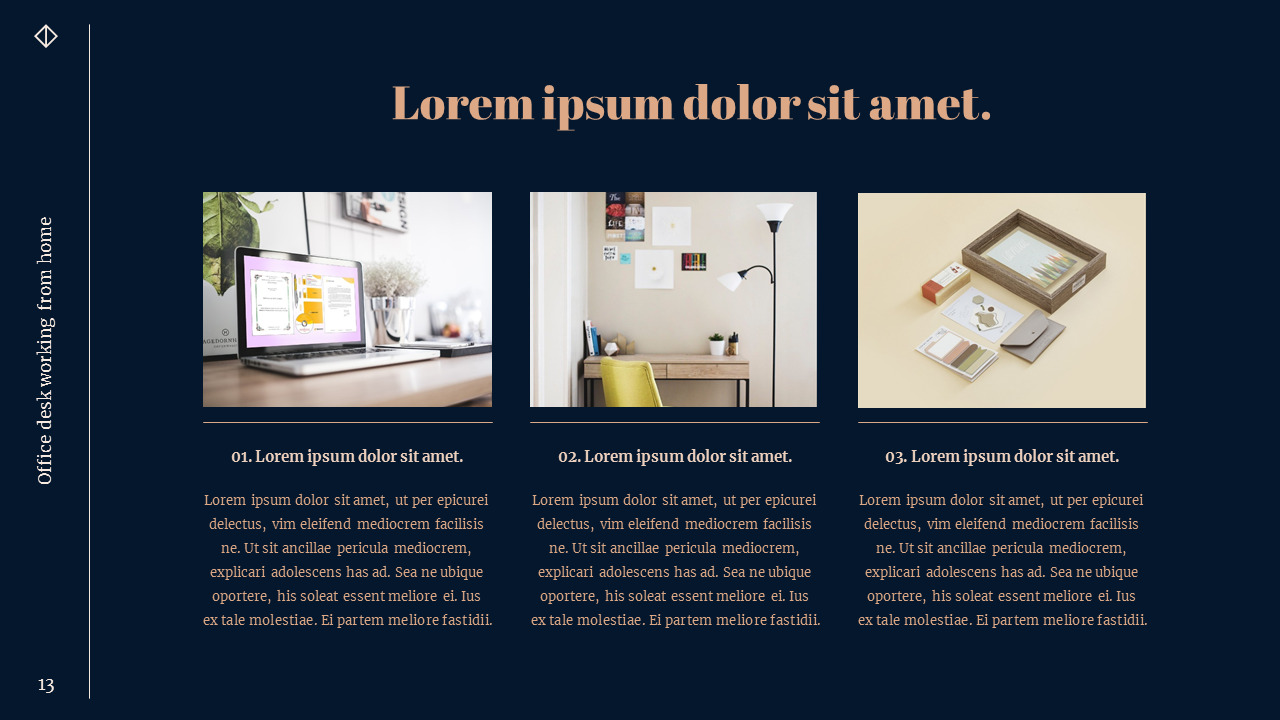 Office Desk team presentation template