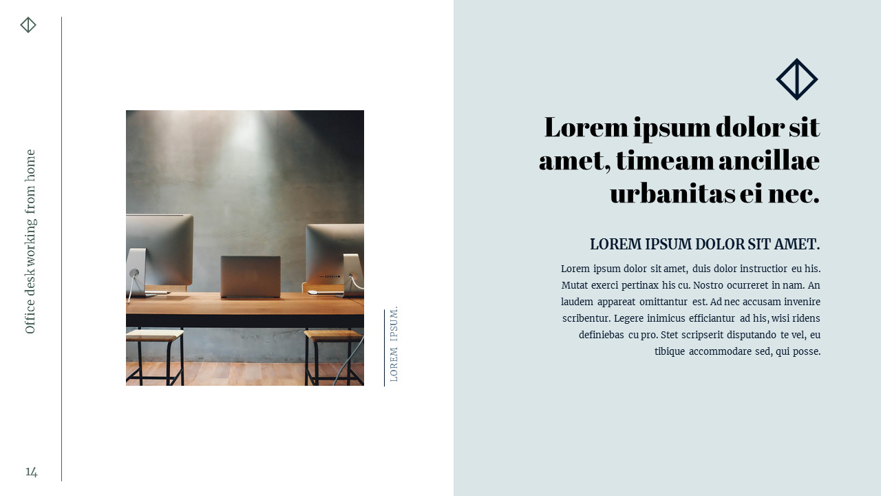 Office Desk team presentation template