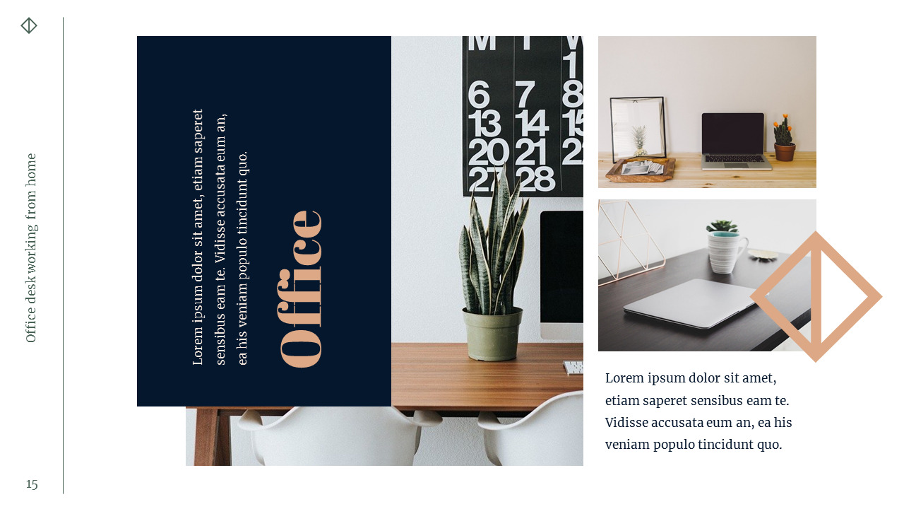 Office Desk team presentation template