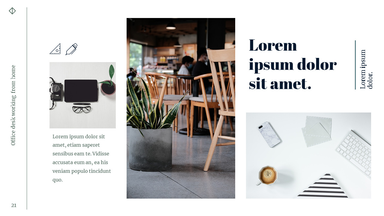 Office Desk team presentation template