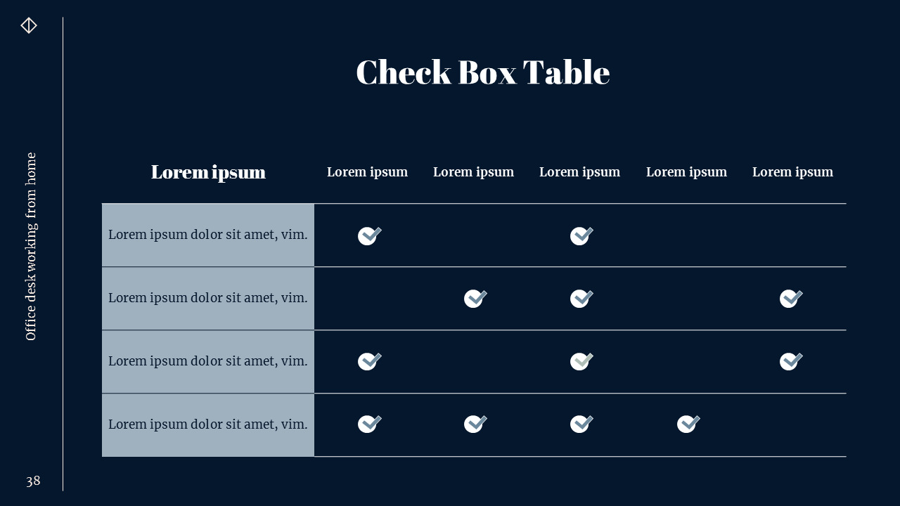 Office Desk team presentation template
