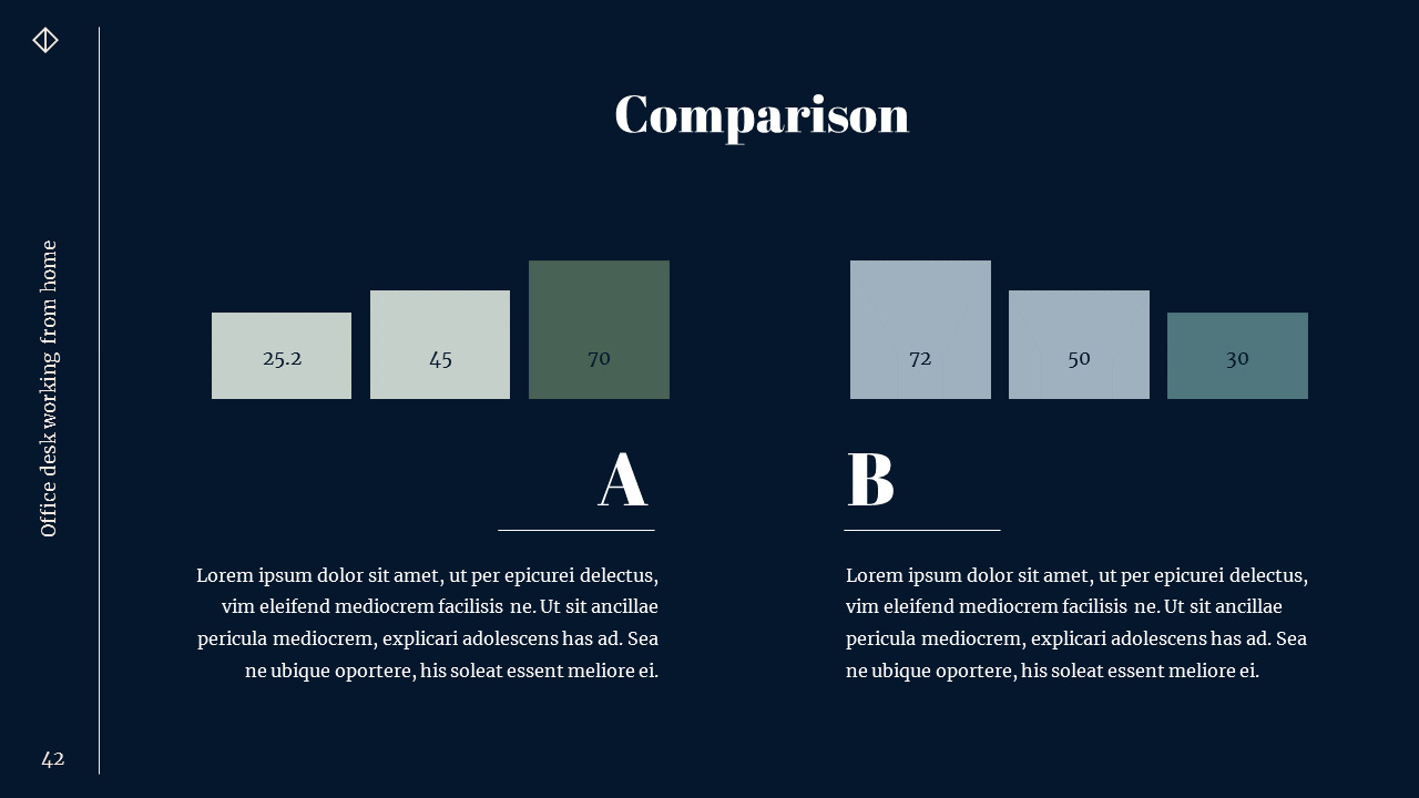 Office Desk team presentation template