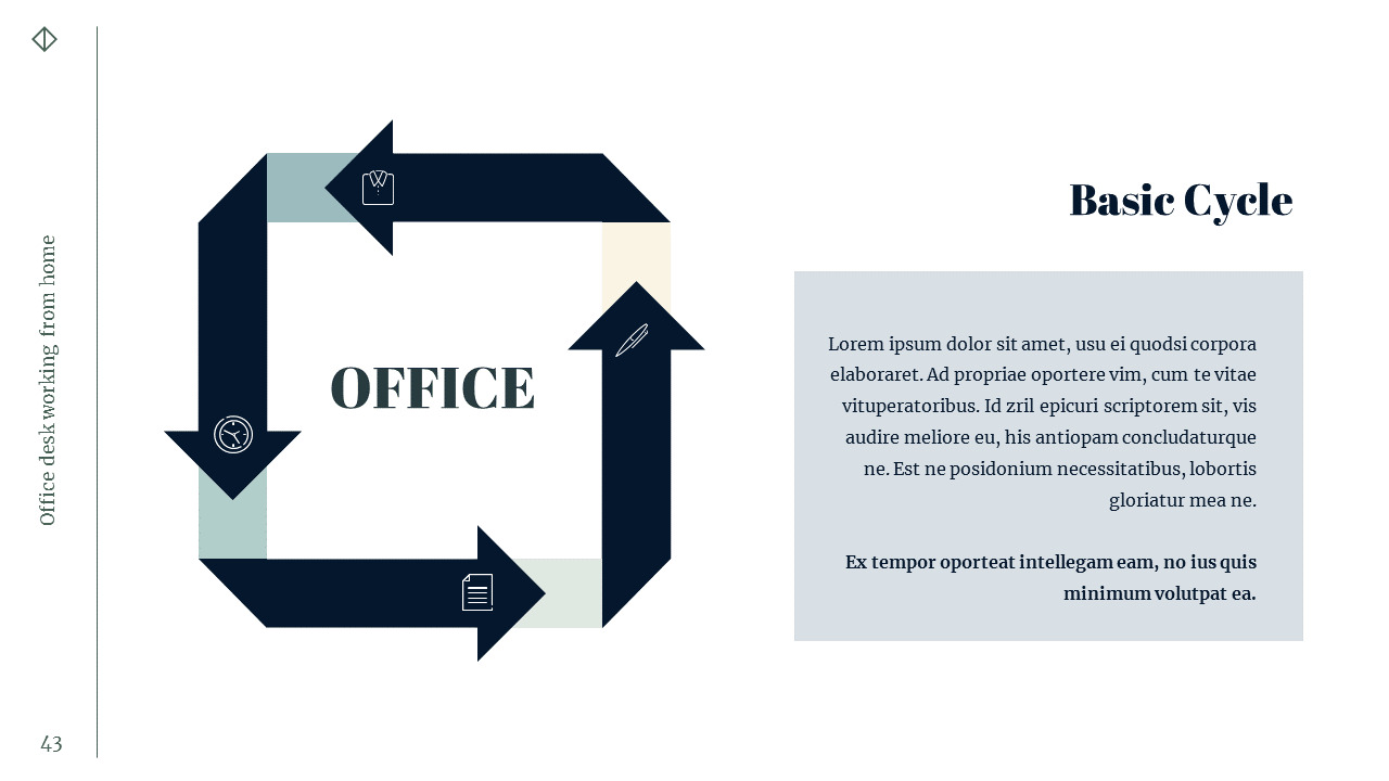 Office Desk team presentation template