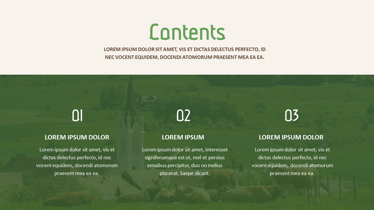 Cow Google PowerPoint Slides|Lifestyle