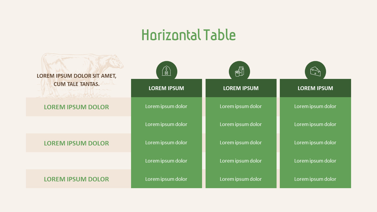 Cow Google PowerPoint Slides|Lifestyle