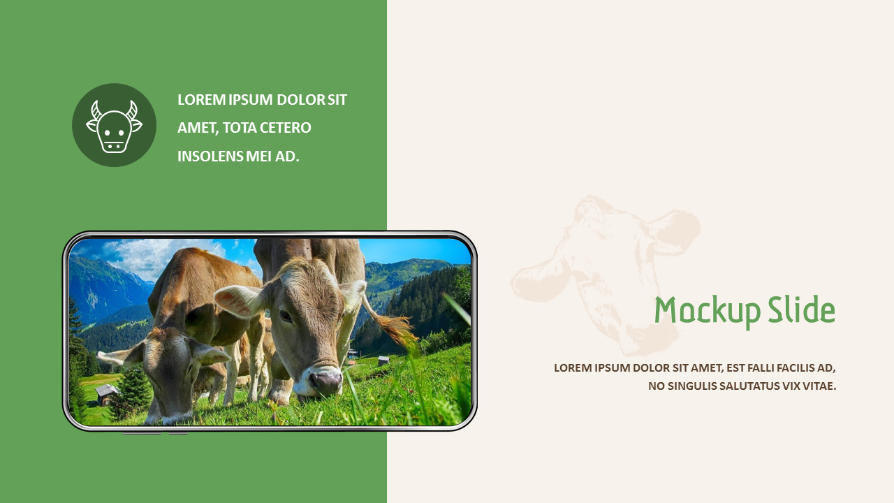 Cow Google PowerPoint Slides|Lifestyle