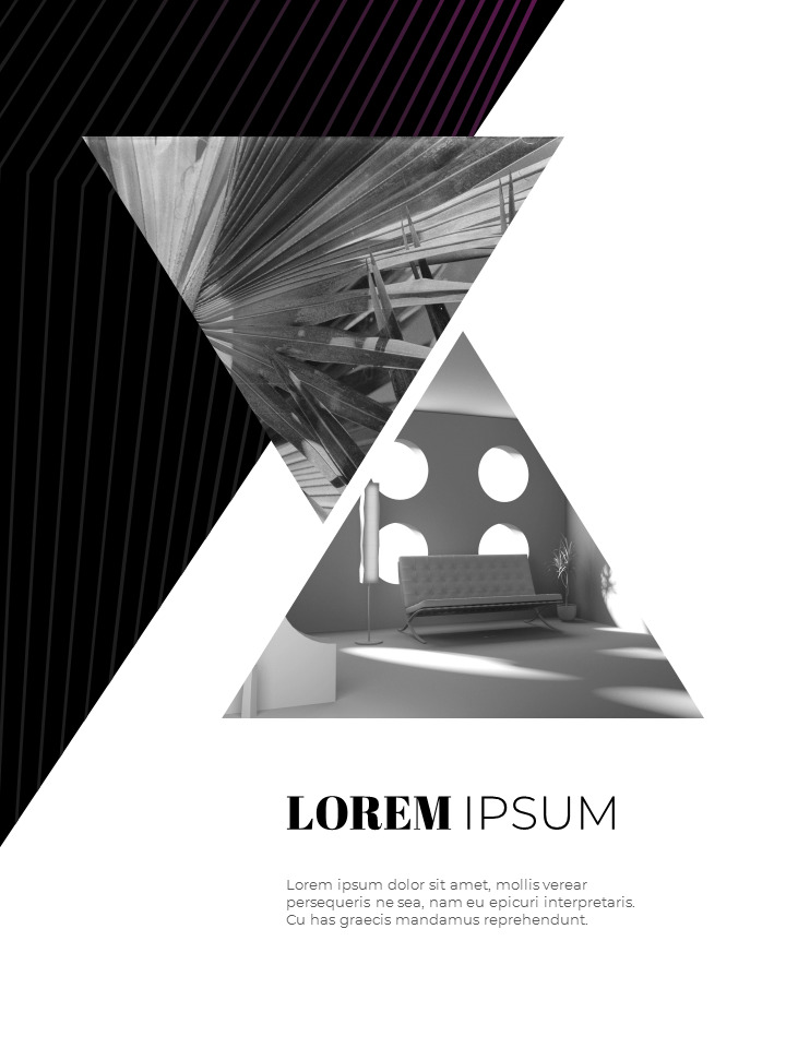 Geometric Design Background Vertical Template Simple Google Presentation