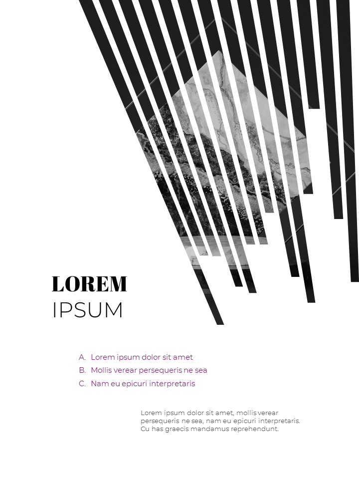 Geometric Design Background Vertical Template Simple Google Presentation