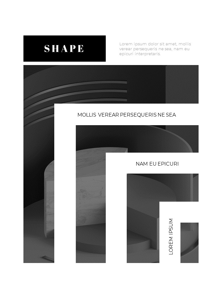 Geometric Design Background Vertical Template Simple Google Presentation