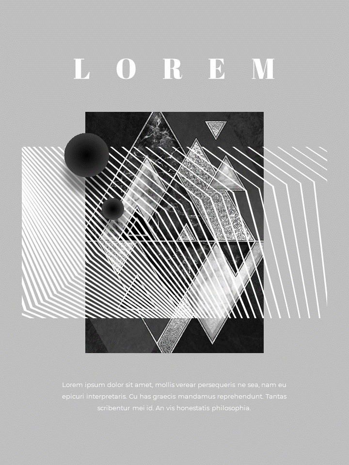 Geometric Design Background Vertical Template Simple Google Presentation