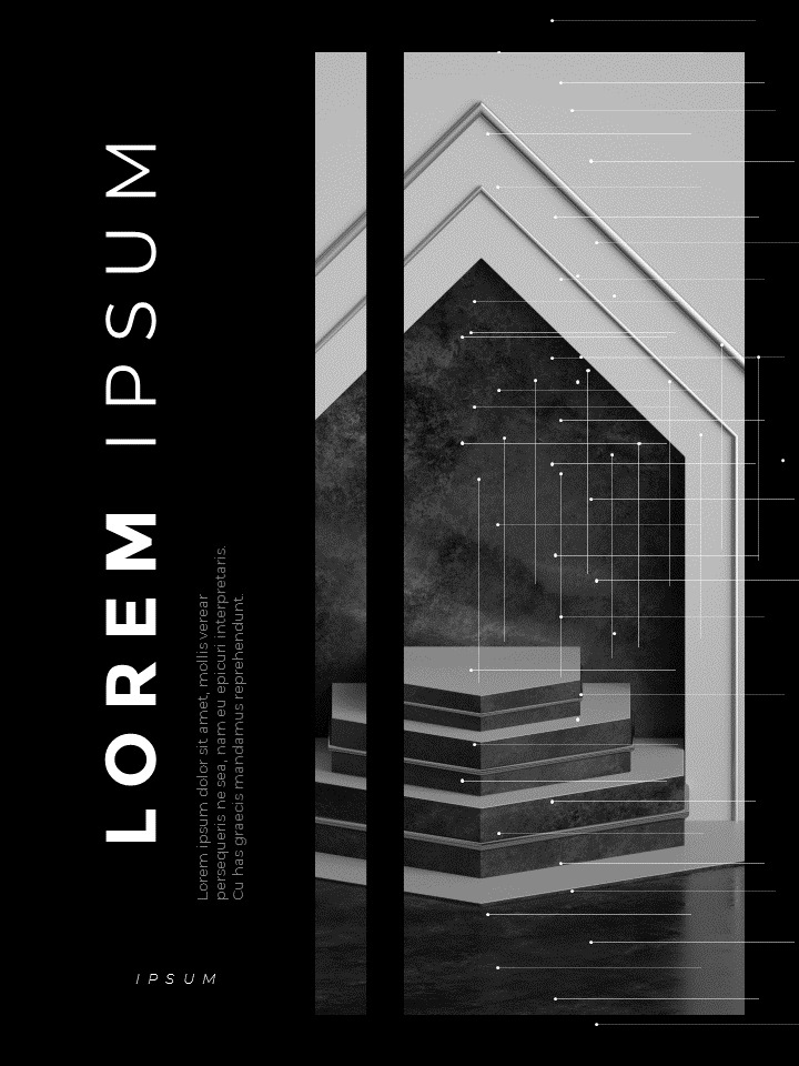 Geometric Design Background Vertical Template Simple Google Presentation