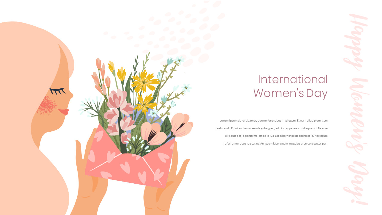 Día Internacional de la Mujer diseño de plantilla