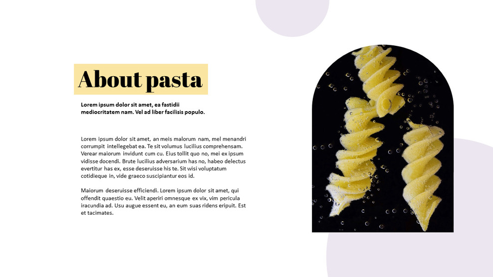 Pasta Presentation Google Slides Templates|Business