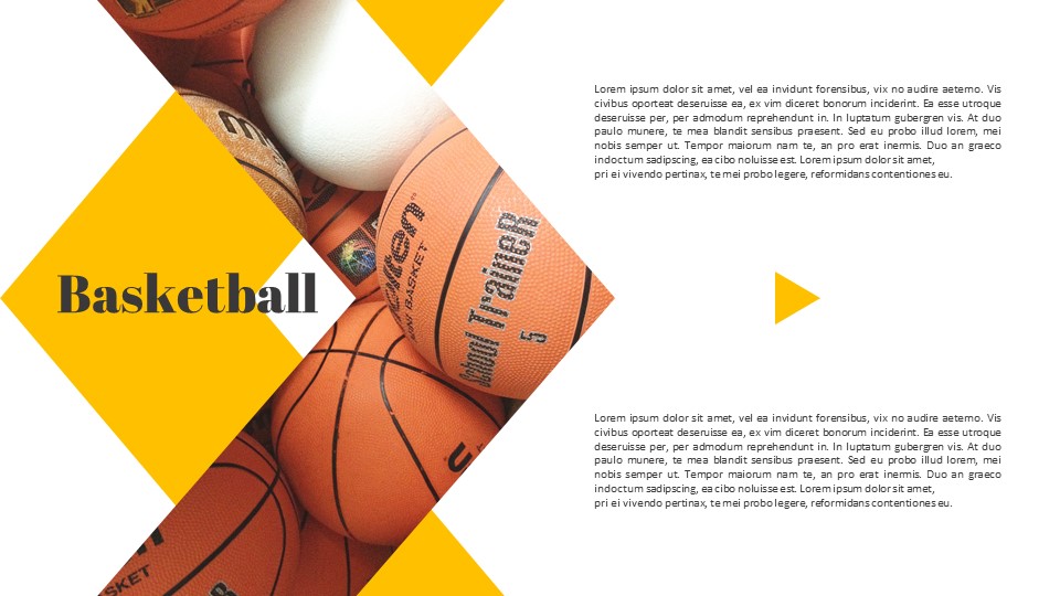 Basketball Game Easy Slides Design