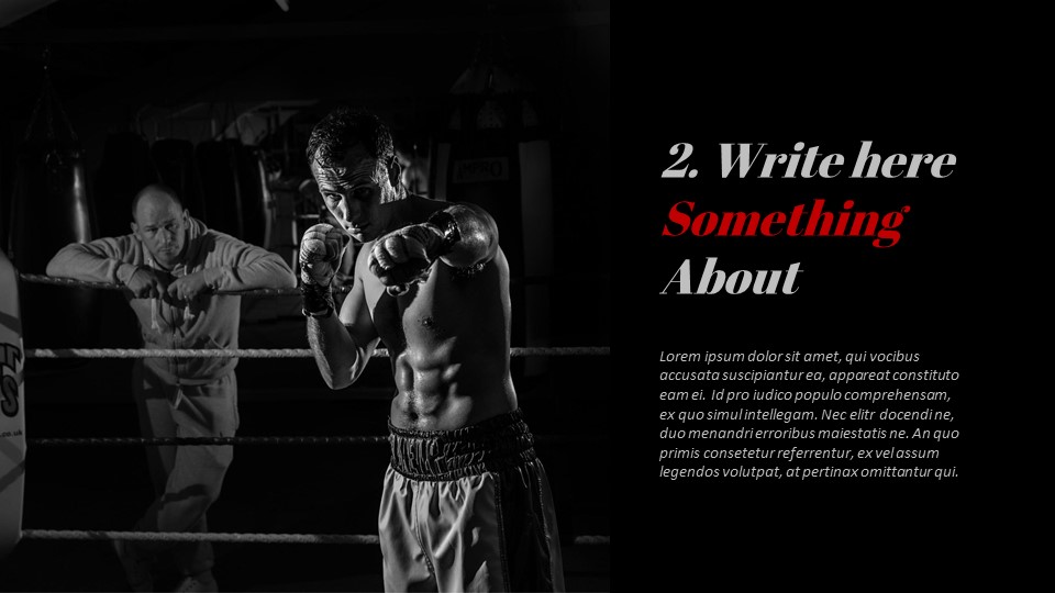 Boxing Simple Presentation Google Slides Template