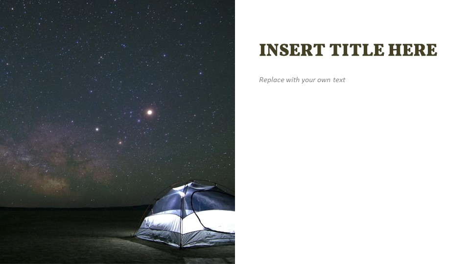 Camping Simple Slides Design