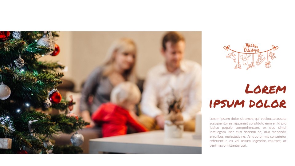 Christmas Party Easy Google Slides Template|Culture