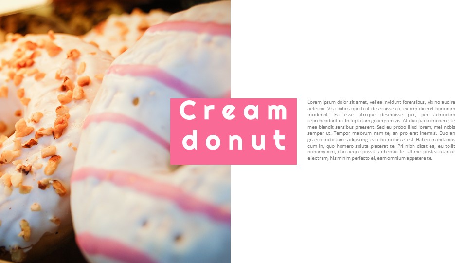 Donut Simple Google Slides Templates|Food