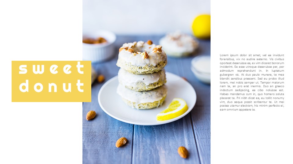 Donut Simple Google Slides Templates|Food