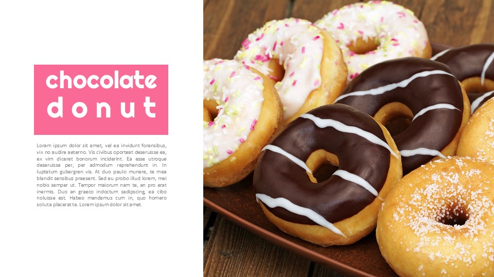 Donut Simple Google Slides Templates|Food