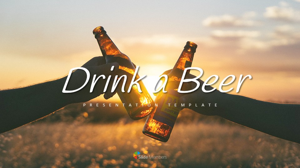 Drink a Beer Simple Presentation Google Slides Template