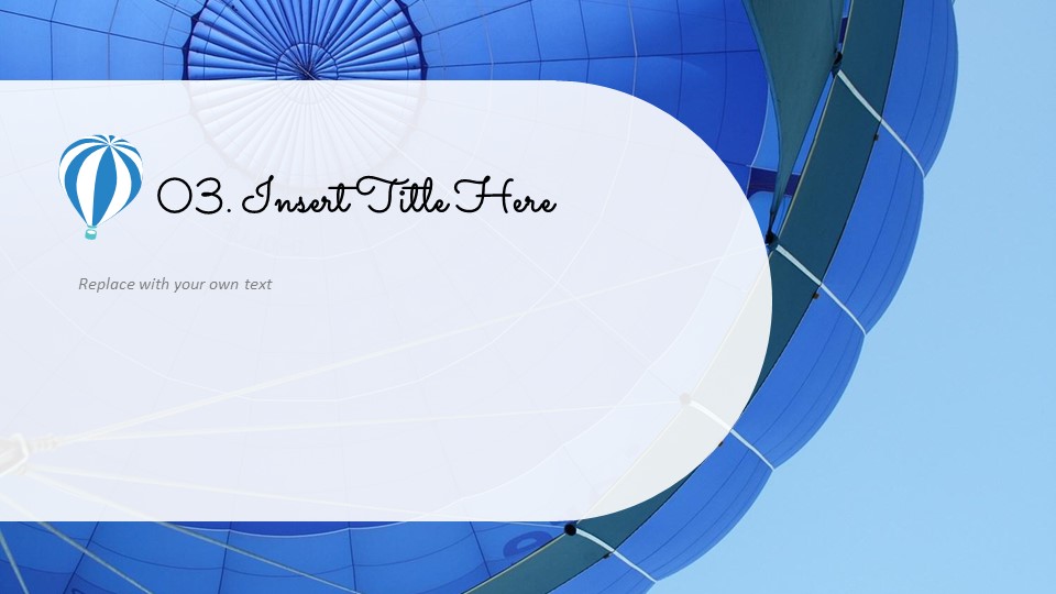 Hot air balloon Easy Slides Design