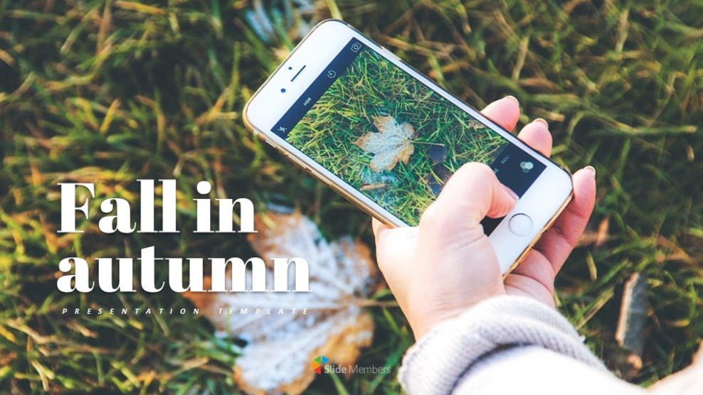 Simple Google Slides Templates - Fall in autumn