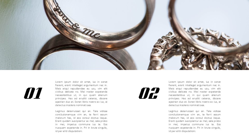 Wedding Jewelry Simple Slides Design