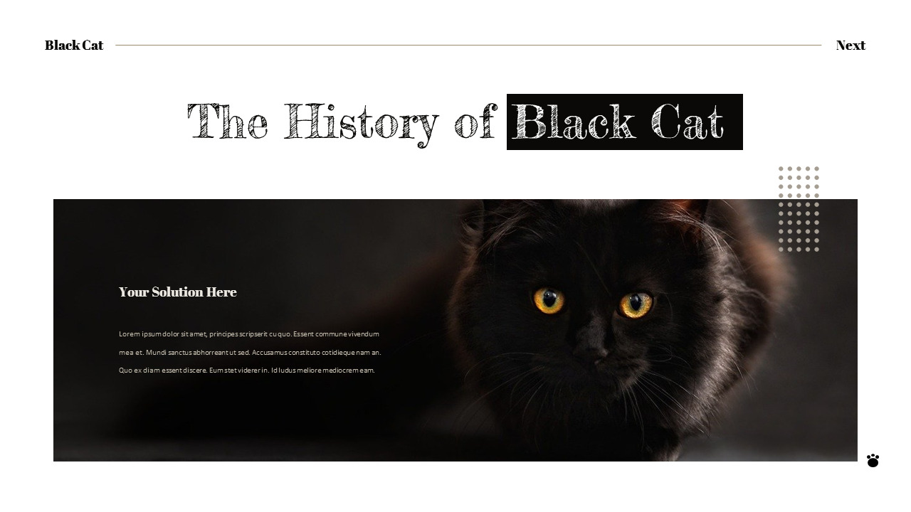Black Cat slide template|Lifestyle|Google
