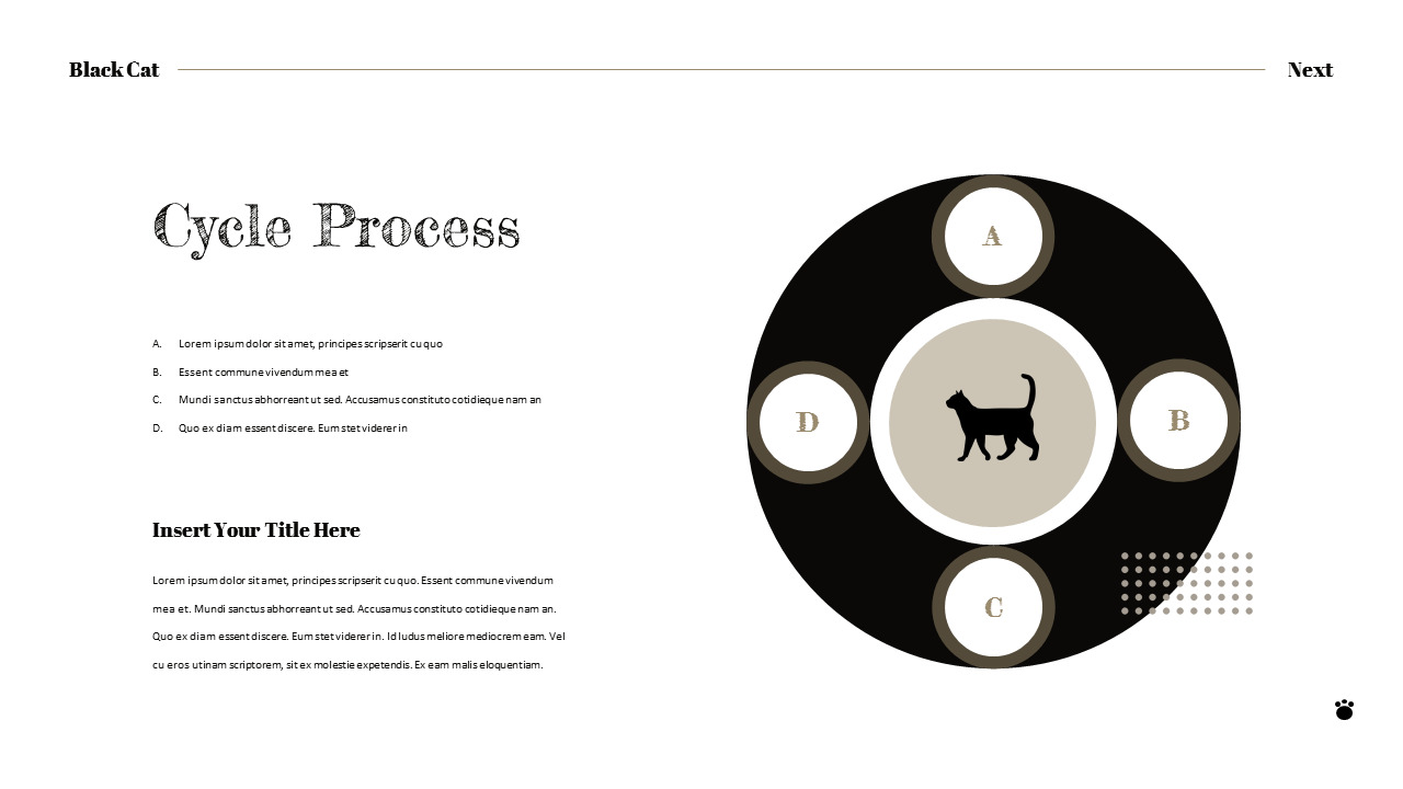 Black Cat slide template|Lifestyle|Google