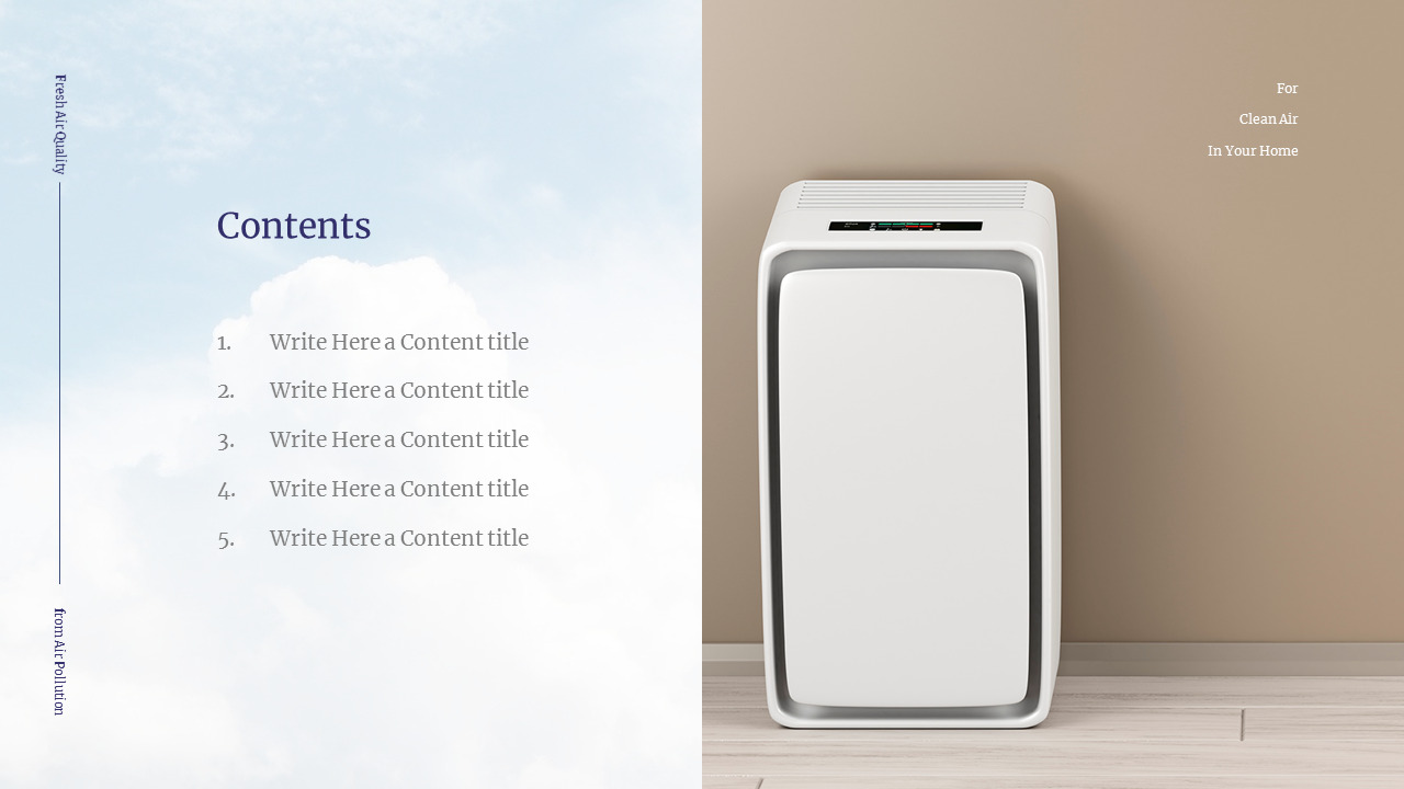 Air Purifiers for Air Pollution Google Slides Themes & Templates