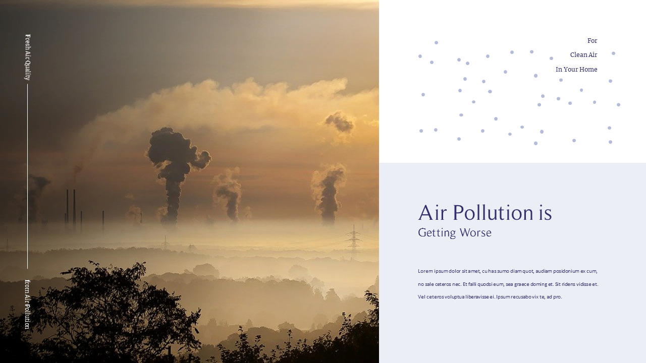 Air Purifiers for Air Pollution Google Slides Themes & Templates