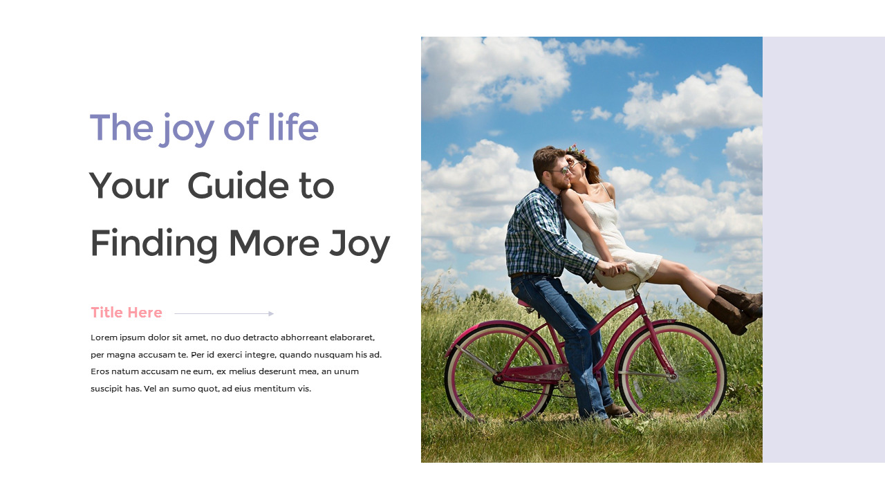 Joy of Life presentation slide|Lifestyle|Google