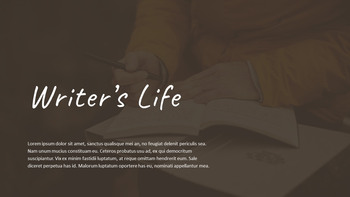 Writer Presentation Google Slides Templates|Lifestyle