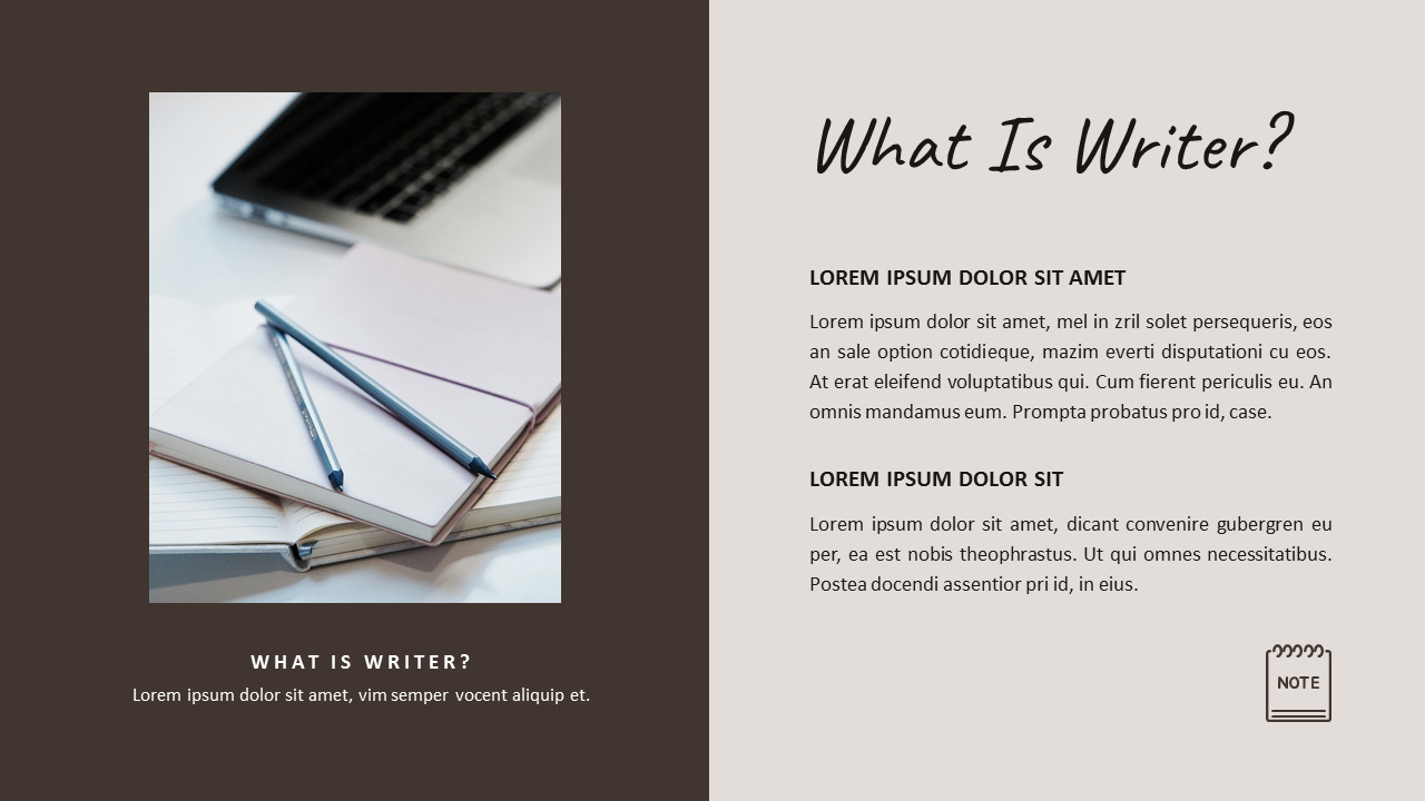 Writer Presentation Google Slides Templates|Lifestyle