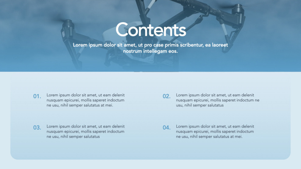 Drone keynote presentation templates free|IT/Commerce
