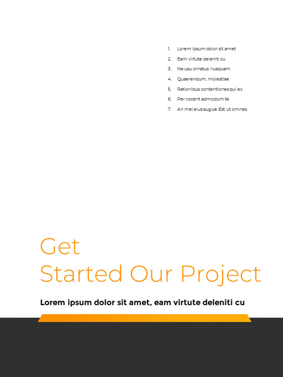 Start Project Multipuropose Template Design presentation slide design