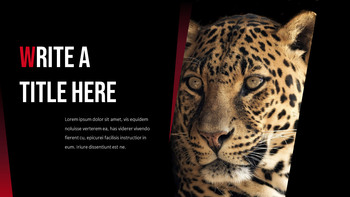 leopard print powerpoint template