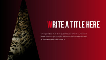 Leopard Business Presentations|Lifestyle|PPT Templates