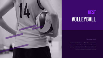 Volleyball Background PowerPoint|Lifestyle|Templates
