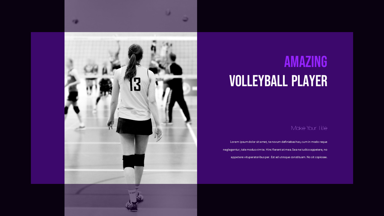 Volleyball Background PowerPoint|Lifestyle|Templates