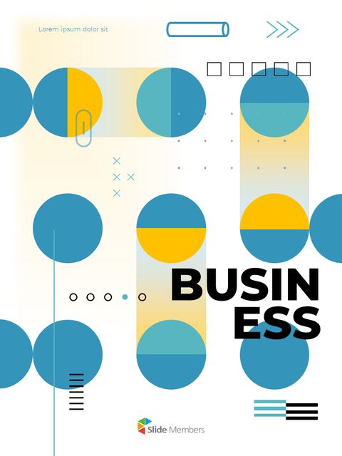 Business Modern Geometric Cover Simple PPT Templates