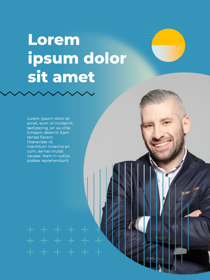 Business Modern Geometric Cover Simple PPT Templates