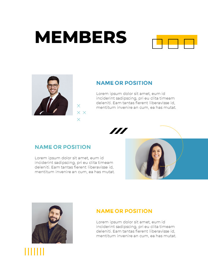 Business Modern Geometric Cover Simple PPT Templates